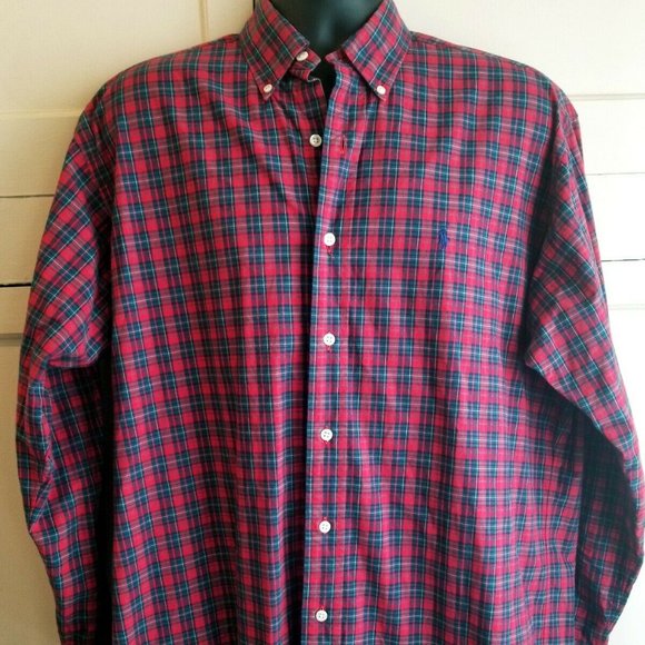 Ralph Lauren | Shirts | Polo Ralph Lauren Plaid Shirt Mens Blake Fit ...
